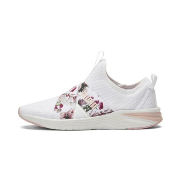 Puma | Shoes | New With Box Womens Puma White Floral Sneakers Size 65 ...